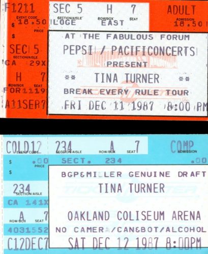 Old concert ticket stubs from the 80s, 90s & later - Multi Memories